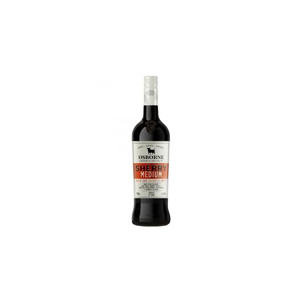 原産国：スペイン、内容量750ml ×6本、原材料：パロミノフィノ種、ペドロヒメネス種、アルコール度数：15.0%、保存方法：常温商品番号:8410337046206OSBORNE MEDIUM SHERRY エレガントで奥行きのある香りは...