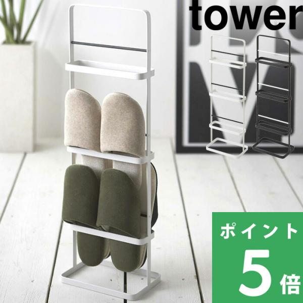 シンプルなスチールフレームで構成された、towerのスリッパラック。コンパクトなデザインでありながら、表面・裏面合わせて6足収納できる使い勝手の良さ、しっかりした安定感、そして軽さ。使う人、使う場所をちゃんと考えて作り出されたアイテムです。