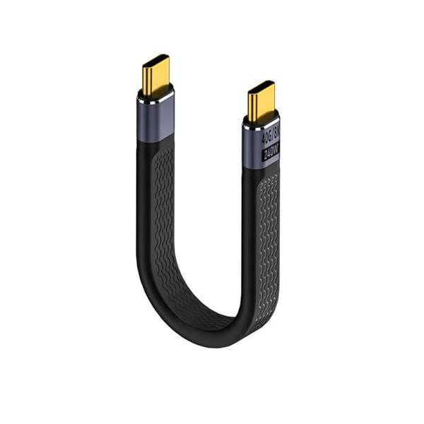 1.【高速データ転送と8K出力サポート】40Gbpsのデータ通信と8Kの高解像度出力に対応しています。対応デバイス同士なら、大容量ファイルの送受信も短時間で行えます。また、Displayport Alternate Mode対応デバイスであ...