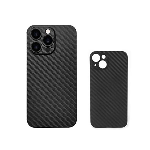 【対象機種】iPhone13 mini ケース色：カーボン柄【Super slim】厚さ 0.3mm 重さ 僅か 8g ケースを付けていることを忘れるほどの一体感。iPhoneのデザイン、持ちやすさを損ないません。【質感】全色マットなサラサ...