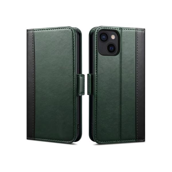 対応機種：iPhone13 6.1inch 手帳型ケース。対応機種を間違いないようにご購入お願い申し上げます。iPhone 13 ケース 手帳型の保護力：外部のカバーは上質な合皮レザー素材を採用しており、放熱性や耐衝撃が良く、傷や埃を防ぐこ...