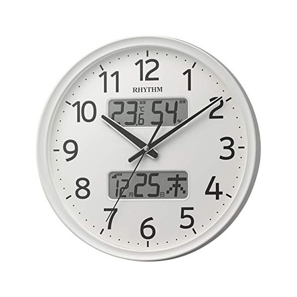 サイズ:Φ35×3.5cm、本体質量:1.4kg使用電源:単3アルカリ×2本(別売)秒針:連続秒針(滑らかに動いて静か)ムーブメント:電波時計温度表示:-9.9~49.9℃、湿度表示:20~90%、カレンダー:2099年12月31日までプログラム