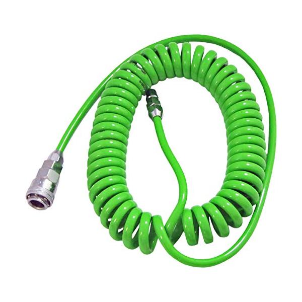 ホース:ポリウレタン樹脂 長さ5m(有効伸長:全長×70%)ワンタッチカプラ付きなので差込むだけで、接続OK!