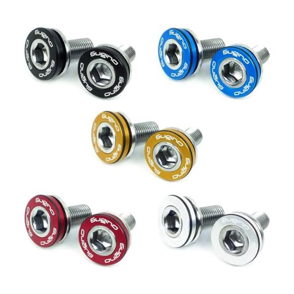 スクエアテーパークランク用のBBアクスルボルトです。異物の侵入を防ぐOリング付キャップとの一体型になっています。ワンポイントカラーで足回りをコーディネートします。カラー：レッドサイズ：M8 x 18mm