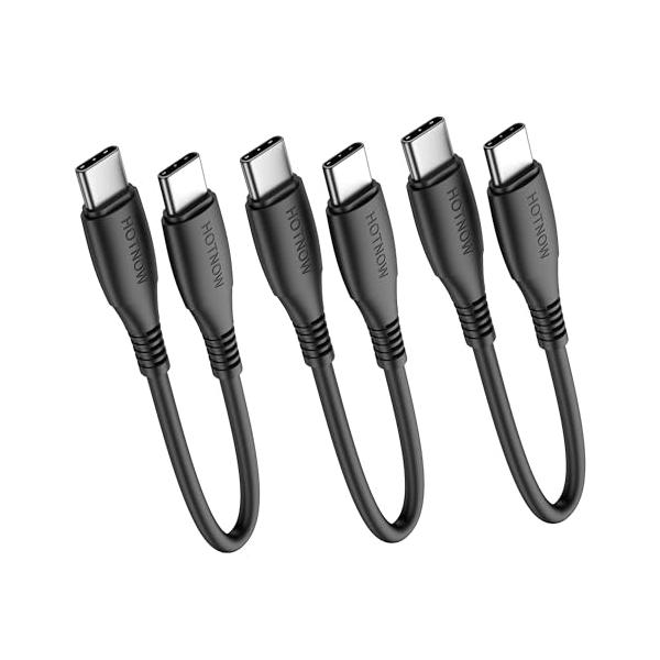 【USB C to USB Cケーブル】これはUSB-C to USB-Cケーブルで、両端に同じUSB Cプラグが付いています。 ご使用にはUSB C出力コネクタを備えたPD充電器が必要です。【高速充電と同期】PD 65W(20V 3.25...