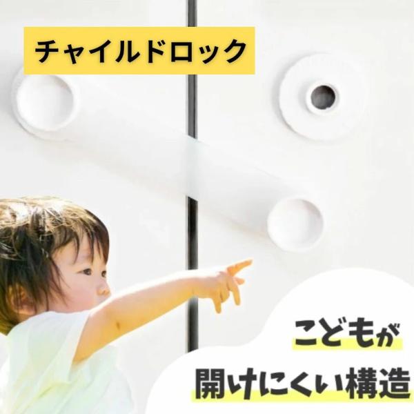 Safty Straps　チャイルドロック▼POINT.1　「落下防止」本商品はこどもをケガから守るだけでなく災害時に物が落下することを防ぐ機能もあります！▼POINT.2　「子供が開けにくい構造に」粘着力の強い「３Mテープ」を使用していま...