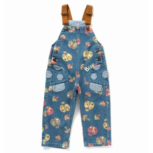てんとう虫オーバーオール定価：6930円(税込)ブランド：BIT'Z【ビッツ】サイズ：80/90/100/110/120センチ 綿100%12時までにご注文頂けますと当日出荷できます。定休日除きます。
