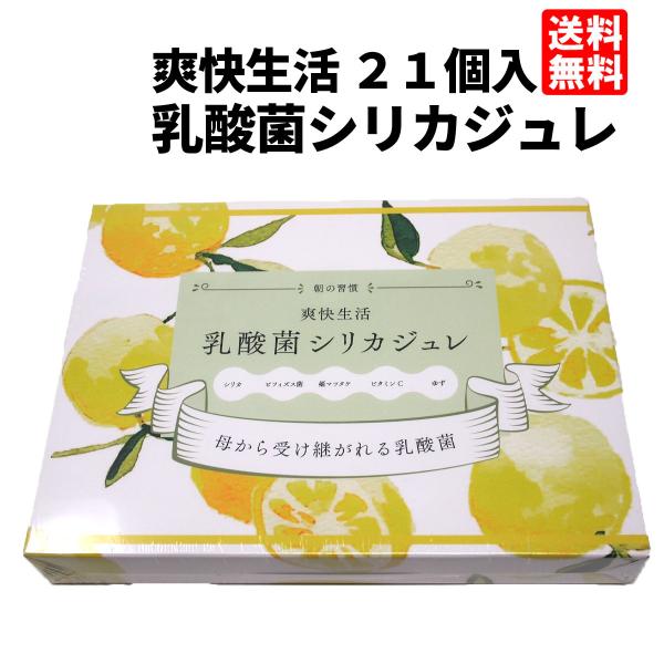 シリカジュレ21包入り　人気のシリカシリーズから新商品が発売されました。通常１日1包が目安ですが、1日2包がオススメです。肌は腸を映す鏡です。朝の習慣にいかがですか。日本初KT11最強乳酸菌とケイ素を組み合わせたジュレとシリカシリーズ柚子味...