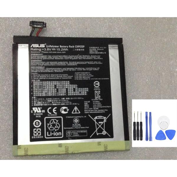 純正同等新品 Asus C11P1329 適用する Memo Pad 8 ME181C ME181CX 修理交換内蔵バッテリー 電池パック交換 工具セット 両面テープ対応機種:Memo Pad 8 ME181C ME181CX対応部品番号：...