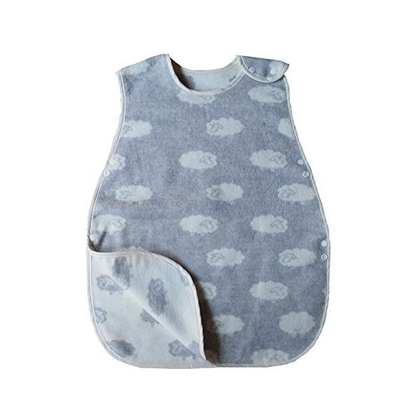 ギフト対応：可ネコポス：不可●ベビー寝具名称　ふわふわひつじ柄　リバーシブルスリーパー素材　綿（オーガニックコットン）100％サイズ　50〜90cm（参考月齢：3ヶ月〜36ヶ月頃まで）着丈：約 57cm、着巾：約 42.5cmカラー　グレー...
