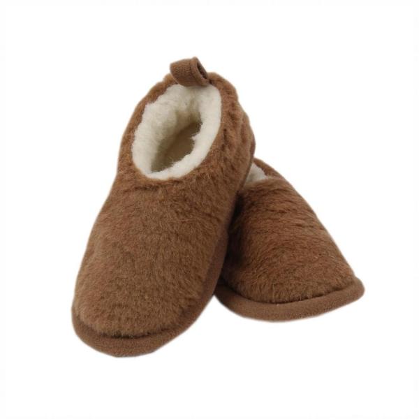 ギフト対応：可ネコポス：不可●スリッパ/ルームシューズ品名　キッズ キャメルルームブーツカラー　ブロンズサイズ　28-29/30-31/32-33素材　メリノウール90％、キャメルウール10％、アウトソール：ポリエステル100％取得認証　O...