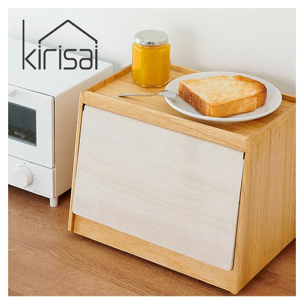 桐製の食パンケース。<br>調湿性に優れ、食パンの保存に最適です。<br>水拭き可能でお手入れ簡単。<br><br>■片手で開閉できるフラップ式の収納扉。前から取り出せる為、置き場所を選びませ...