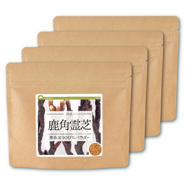 鹿角霊芝,通販,粉末,茶,お茶,粉末茶,パウダー,爆買☆合計3,240円以上のお買い物で送料無料！☆鹿角霊芝が通常の霊芝と違う所は、傘ができる前の若芽のままで成長した状態で胞子を放出しない為、β-グルカンの含有量は50％前後と他のキノコと比...