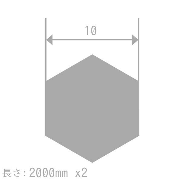 ■材質: A2011鋼材に匹敵する強度を持ち、切削性に優れています。ただし耐食性が劣ります。■調質: T8焼き入れ後、冷間加工を行ってから焼き戻し処理をしたもの。■主な用途シャフト・光学部品・ネジ類・DIY■サイズ[A]10mm×2000m...