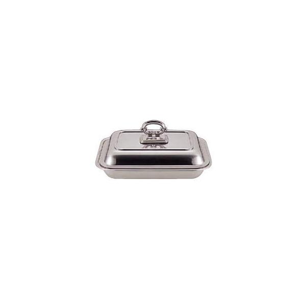 UK18-8 B渕角エントレーディッシュ  12インチ【送料無料】バイキング用品 ビュッフェ用品 バイキング盛り付け皿 ステンレス 店舗用識別コード：11-0550-0201