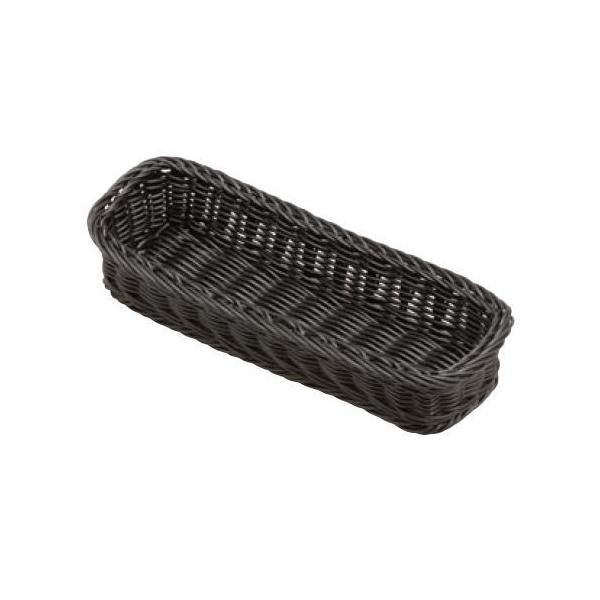 テーブルウェア ナイフ入れ フォーク入れ スプーン入れ カラトリーバスケット 商品名 カトラリー バスケット ブラック 大(4人用) CB-006-BK280×115×H55mm(内寸 約250×87mm)ポリプロピレン製店舗用識別コード：...