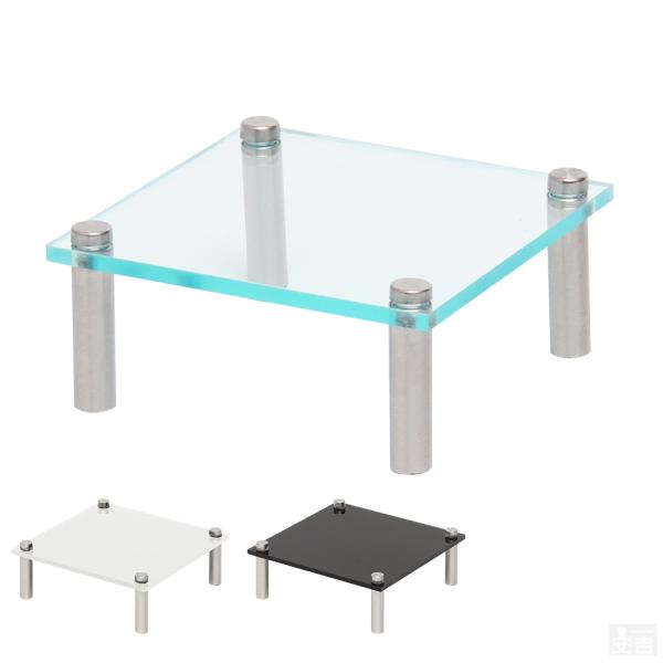 【サイズ】アクリル:約180mm×180mm(板厚5.0mm)/脚:φ12mm×高さ(約)30mm/50mm/100mm【材質】アクリル樹脂/[脚]本体:ステンレスSUS304(艶消し)、ネジ部:スチール(クロムメッキ)組み立て式となり支柱...