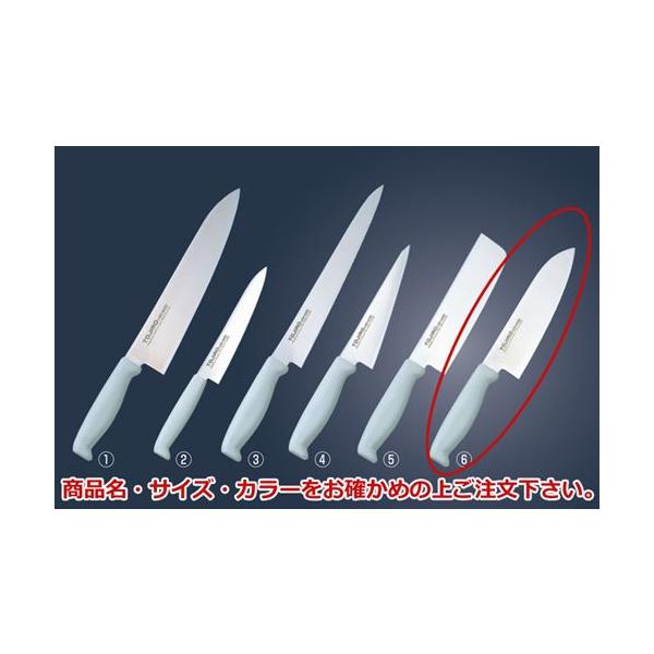 包丁 藤次郎 Tojiro Color【刃渡】17cm【全長】305mm【g】125g【背厚】2.0mm〈特　長〉刀身●医療用メス素材であるモリブデンバナジウム鋼使用。錆びにくい、粘りがある、欠けにくい等厳しい要求に答えます。ハンドル●現場...