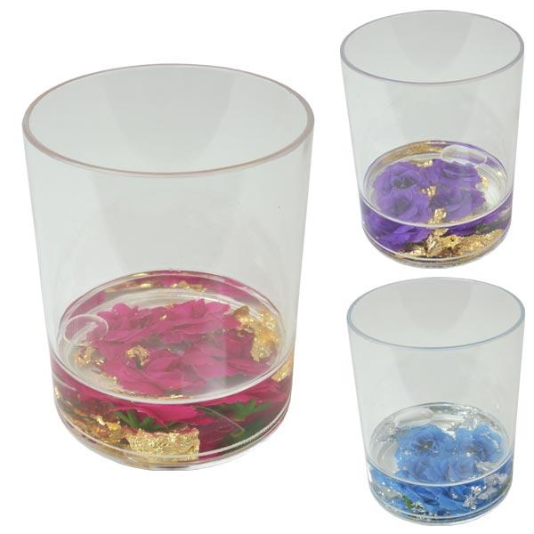 水中花 アクリル タンブラー (歯ブラシ立てにも)カラー:レッド パープル ブルーサイズ:Φ8×H10cm容量:300ml耐熱温度:60℃材質:メタクリル樹脂 パラフィンオイル生産国:中国ポイントお届け方法:宅配便メール便不可『ecor@n...