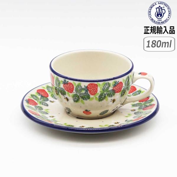 ■アイテム詳細メーカー： ツェラミカサイズ：縦9cm　横9cm　高さ5cmコード：852602629ブランド：ツェラミカ素材：陶磁器産地：ポーランド電子レンジ：使用可オーブン：使用可食洗機：使用可直径：カップ9cm　ソーサー15cm容量：1...
