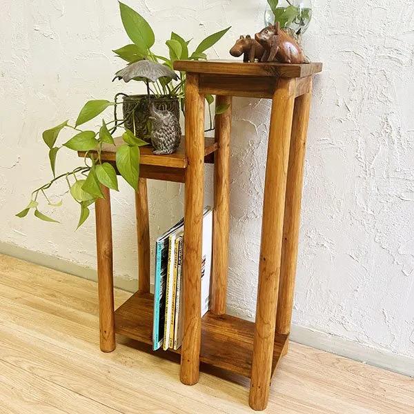 観葉植物との相性がバッチリなARシリーズで観葉植物や花瓶、ランプなどを飾りやすくする為に企画したラックになります。このラックには表裏が無いので、どちら向きにも両正面でご利用出来ます！花や花瓶などをディスプレイするのはもちろんですが、横向きに...