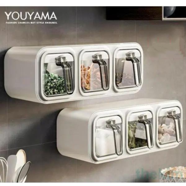 商品名調味料入れ オシャレ 調味料ポット スプーン スパイス容器 密閉容器 収納 塩 塩ポット シンプル 砂糖 食器 卓上 雑貨 新生活 一人暮らし実寸:21.5cm*11cmカラー：ホワイト/グレー/ホワイト2/グレー2