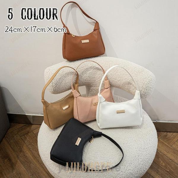 ショルダーバッグ レディース バッグ 斜めがけバッグ 小さめ 軽い 軽量 仕切りあり 肩掛け 手持ち ハンドバッグ 通勤 通学 50代 40代 30代 20代素材：合成皮革カラー ブラック ホワイト カーキ ピンク ブラウンサイズ：高さ:約...