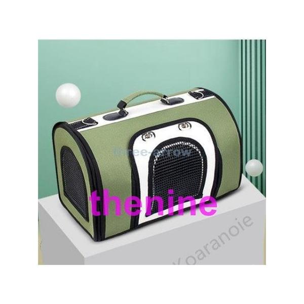 カラー:　グリーン ブラックA ブラックB素材：オックスフォード布サイズ：M 43(横）×25（縦）×26（マチ幅）cmショルダー（長さ調節可能）：最大116cm重さ：1.35kg　1-4kgまでのペットに適用　 可愛いペットとのおでかけな...