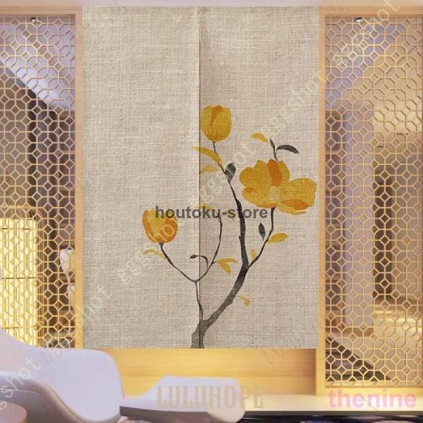 ★仕様：フックなどは不要です。ハトメに一般的な突っ張り棒を通すだけで簡単に設置できるのれん。　※のれん棒は付属しておりません。 ★取り付けるだけでお部屋の雰囲気を変えます! ★目隠し：ちょうどよい厚さと長さ、遮光性も防音性もよい、間仕切りに...