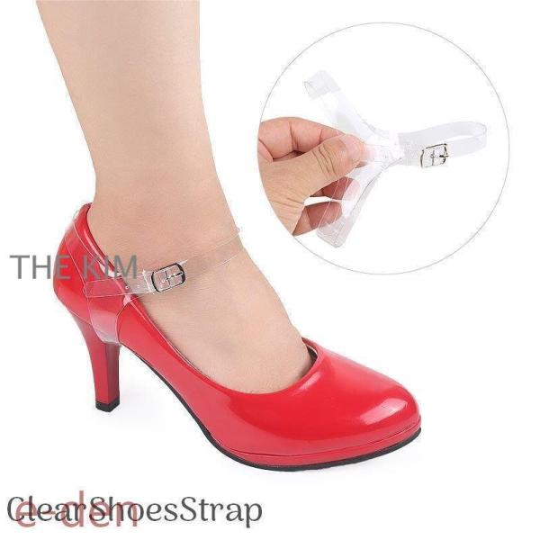 パンプス、ヒールなどの脱げ防止に◎クリアカラーのシューズストラップ。【サイズについて】画像をご参照ください。【素材について】TPU他【カラーについて】生産ロットにより柄の出方や色の濃淡が異なる場合がございます。お使いのモニターや撮影時の光の...