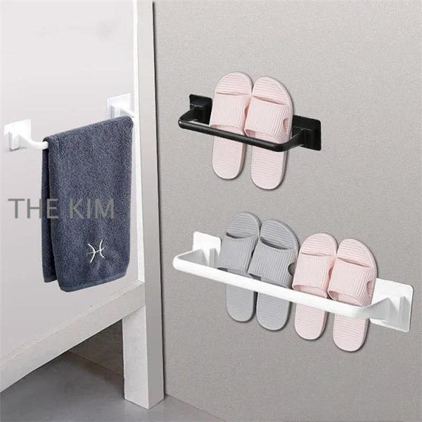 ■品名：シューズラック■素材：PP■カラー：全2色■サイズ：LE 1-LE 2■耐荷重：10kgまで検索ワード：シューズホルダー スリッパラック スリッパホルダー バスルーム スリッパ収納 省スペース 靴収納 ラック 玄関 壁 ドア スリッ...