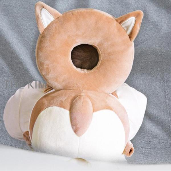 ■品名：ベビー頭保護クッション■素材：表地（ポリエステル）　　充填物（PP綿）■カラー：全4色■サイズ：35*19M■適応年齢：6ヶ月-24ヶ月検索ワード：赤ちゃん 転倒防止 ごっつん防止 リュック 柔らか はち キッズ 乳幼児 頭保護 メ...