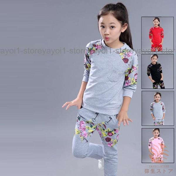 商品規格【品名】：子供セットアップ【素材】: 綿混紡【スタイル】：ファッション カジュアル 運動【カラー】：レッド グレー ブラック ピンク【サイズ】：110  120  130  140  150  160 170【季節】：春 秋【内容物...