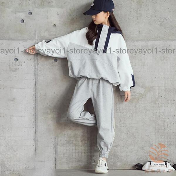 ■ 品名：キッズジャージセット■ 素材：コットン■ カラー：全2色■ サイズ：110-170■ 産地：中国キッズ上下セット 女の子 男の子 2点セット 3点セット パーカー パンツ セットアップ  カジュアル スポーツウェア アウトドア 部...