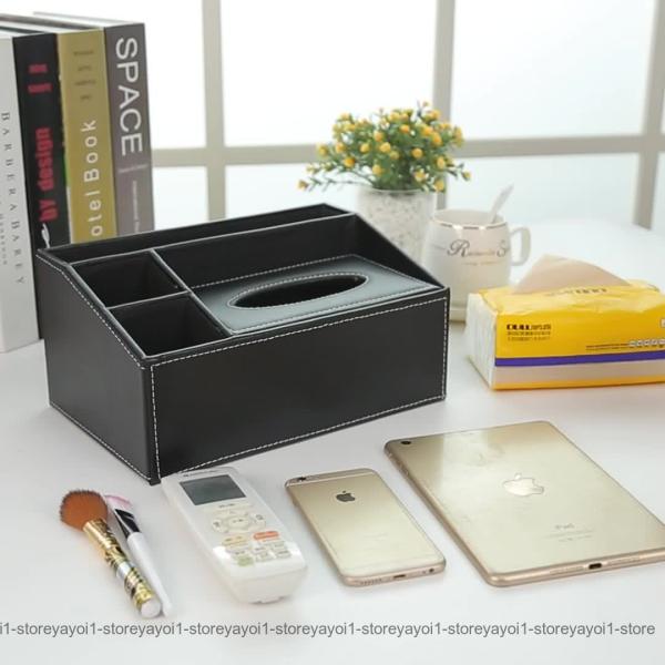 リモコンラック ティッシュケース リモコン 収納 多機能収納ボックス 卓上収納 おしゃれ 収納ケース ティッシュカバー リモコン収納ケース 小物入れ【商品仕様【商品名】：多機能リモコン収納【素材】：表面は高品質なPUレザー汚れがあれば、簡単...