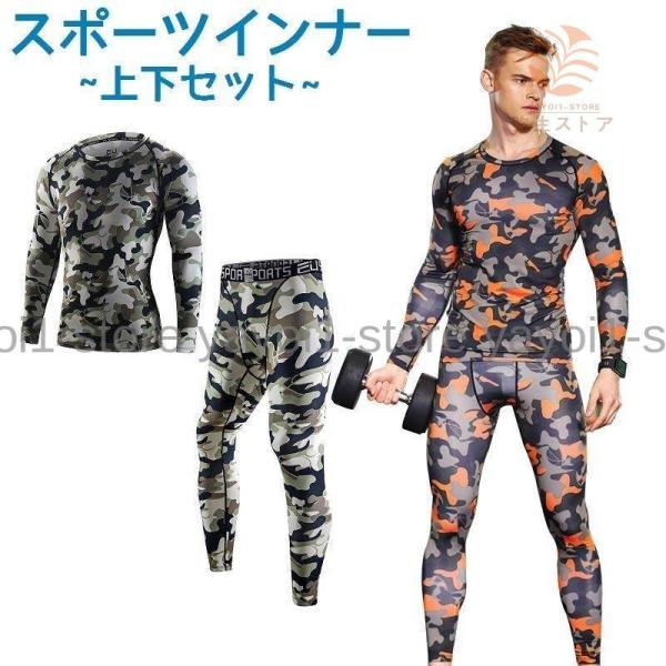 迷彩柄がおしゃれなメンズ用アンダーウェア上下二点セットです。【素材について】ポリエステル【カラーについて】【カラーについて】生産ロットにより柄の出方や色の濃淡が多少異なる場合がございます。お使いのモニターや撮影時の光の加減などにより画像と実...