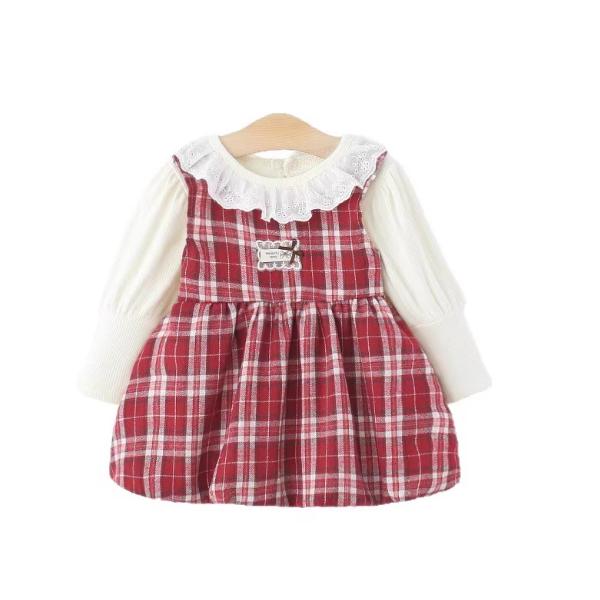 サイズ：70/80/90/100cm素材 ：ボリエステル セット内容：ワンピース単品カラー：写真参考【色?サイズについて】 ◆商品写真はできる限り実物の色に近づけるよう徹底しておりますが、 お使いのモニター設定、お部屋の照明等により実際の商...