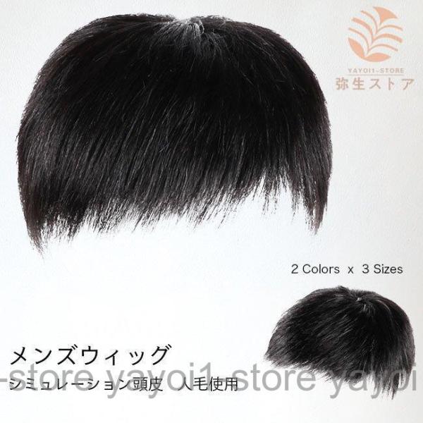 ウィッグ メンズ かつら 薄毛対策 部分ウィッグ 自然 ショートヘア 人毛 カツラ 耐風 男性 エクステ 増毛 セルフ増毛メンズ用部分ウィッグが新入荷普段のイメージをがらっとチェンジ、初心者でも簡単に挑戦人毛を使用、自髪に似てる色合いと質感...