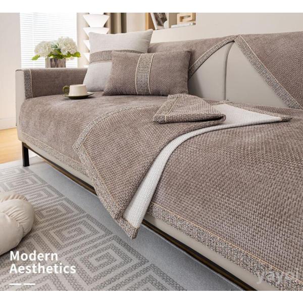 ソファーカバー マルチカバー 春夏 1人掛け 2人掛け 3人掛け 4人掛け シュニール 無地 肘あり 肘なし 人気 ストレッチ お洒落 マルチカバー 北欧デザイン 洗濯OK おしゃれ クッションカバー 滑り止め おしゃれ 柔らかい 四季兼 ...