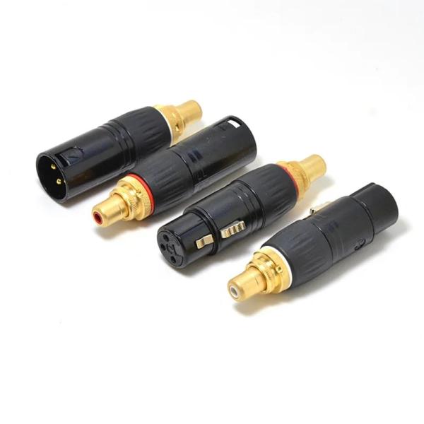 種類: オス2個+メス2個種別: XLR-RCA変換アダプター / 接続: XLR-RCA(メス) / 導体: 純銅 / メッキ: 金メッキ / XLR側: オス/メス/セットを選択