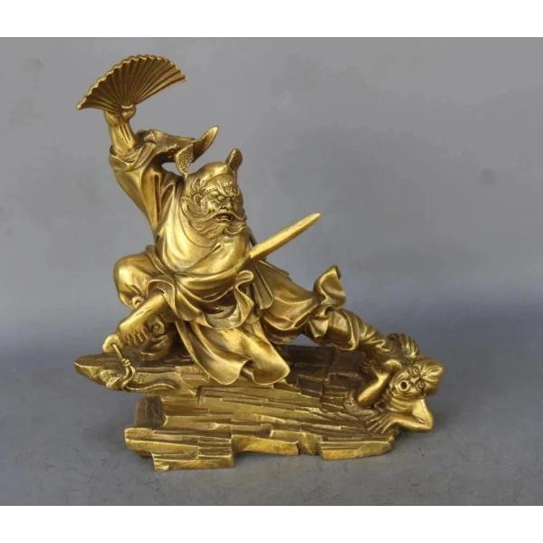素材: 銅 / サイズ: 縦22.5cm 横8.5cm 横20cm / 重量: 1.7kg / 原産国: 中国 / テーマ: 中国神話の神様 / 関連語: カッパー オブジェ 飾り物