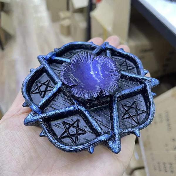 種類: ブルー縁素材: レジン / サイズ: 画像参照（10cm以下までの球体対応） / 重量: 約140g / テーマ: 風水・儀式 / スタイル: 宗教的 / 対象年齢: 14歳以上 / 原産国: 中国本土 / 電子機器: 非対応 / ...