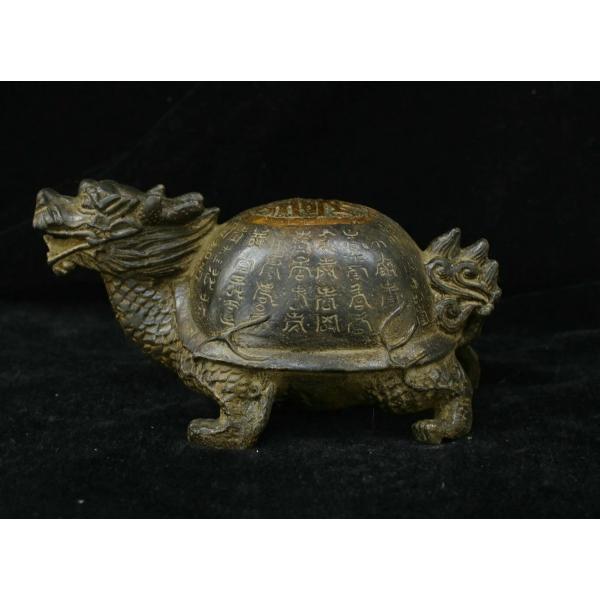 材質: 銅 / サイズ: 高さ7cm × 長さ15cm × 幅8cm / スタイル: ヴィンテージ / 原産地: 中国本土 / 数量: 1個 / テーマ: 動物 / 仕上げ: その他 / 関連語: カッパー 開運 縁起物 オブジェ 飾り物