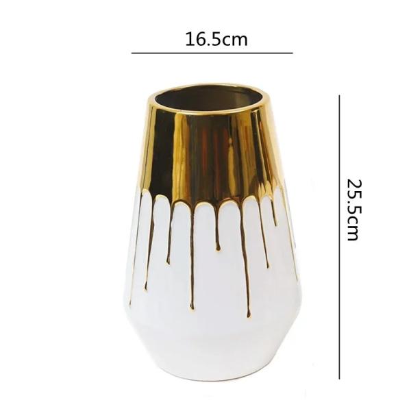種類: D素材: 陶磁器・磁器 / 仕上げ: 金メッキ / 形状: 円形 / スタイル: モダン / 用途: 卓上花瓶・装飾 / サイズ: M / 関連語: 陶器 セラミック オブジェ 飾り物