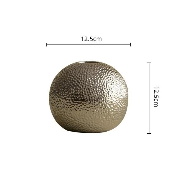 種類: シルバー-M素材: 陶磁器 / スタイル: モダン / 機能: 卓上花瓶 / サイズ: M / 関連語: セラミック オブジェ 飾り物