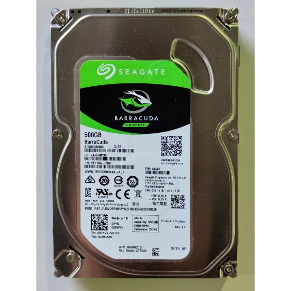 ご覧頂き誠にありがとうございます。・商品について：ブランド：TOSHIBA,WesternDigital,SEAGATE容量：500GBサイズ：3.5インチ・CrystalDiskInfoにて「正常」となっていることのみ確認しています。■中...