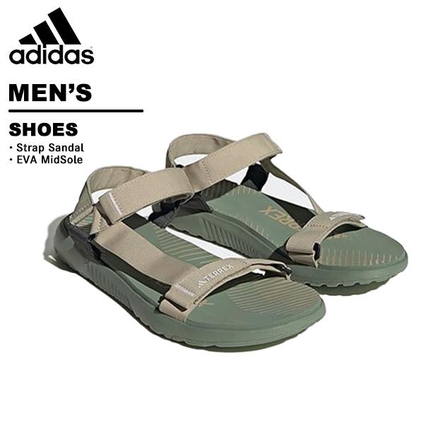 [素材]甲：合成繊維底：ゴム底[特徴]テレックス Hydroterra ライトサンダル / Terrex Hydroterra Light Sandals夏にアウトドアを楽しむなら、このアディダス テレックスサンダルをスタンバイ。軽量EVA...