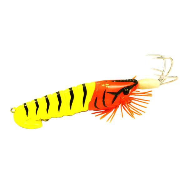 タコゲームのニューウェポンタコーレシェイクは水切りが良く倒れにくいスリムなテール・デザイン。船タコゲームで多用される2本付け仕掛けに対応し、わずかなロッドワークにレスポンスよく反応。デルタボディから発せられる強烈なフラッシングと、大小のラト...