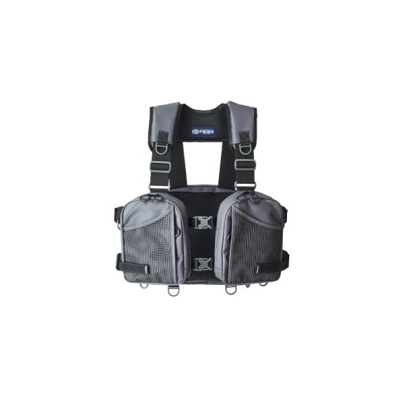 ■サーフゲームを快適に収納力と快適性を兼ね備えたサーフ用ゲームベスト。●夏場の使用を想定し裏生地は通気性を確保するメッシュ仕様。●本体は摩耗、引裂きなど耐久性に優れた高密度ポリエステル。●ファスナー開閉がスムーズに行えるラウンド型フロントポ...