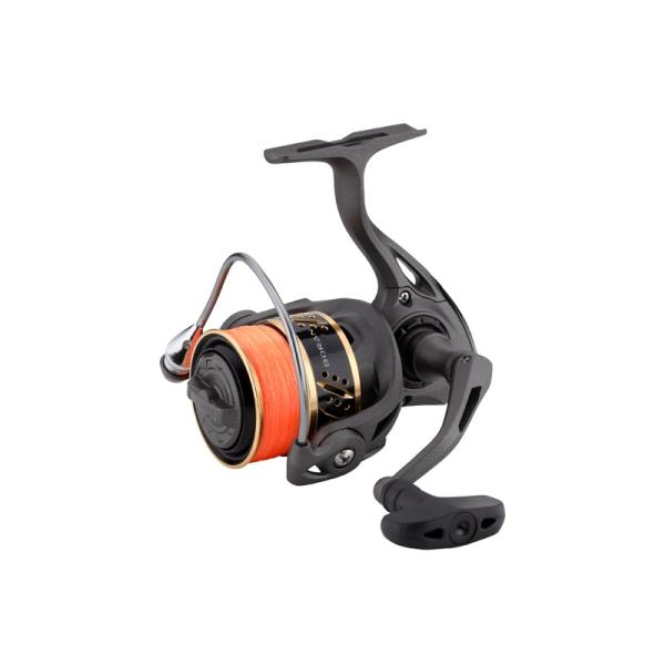 買ったら釣場へ直行！すぐに使えるナイロン糸付きリールコンパクトロッドにぴったりな500番サイズからサーフでの投が釣り向きの8000番までの8機種にマヅメ時でも視認性の良いオレンジ色のナイロン糸付き。エリアトラウトやライトロックからアキアジま...